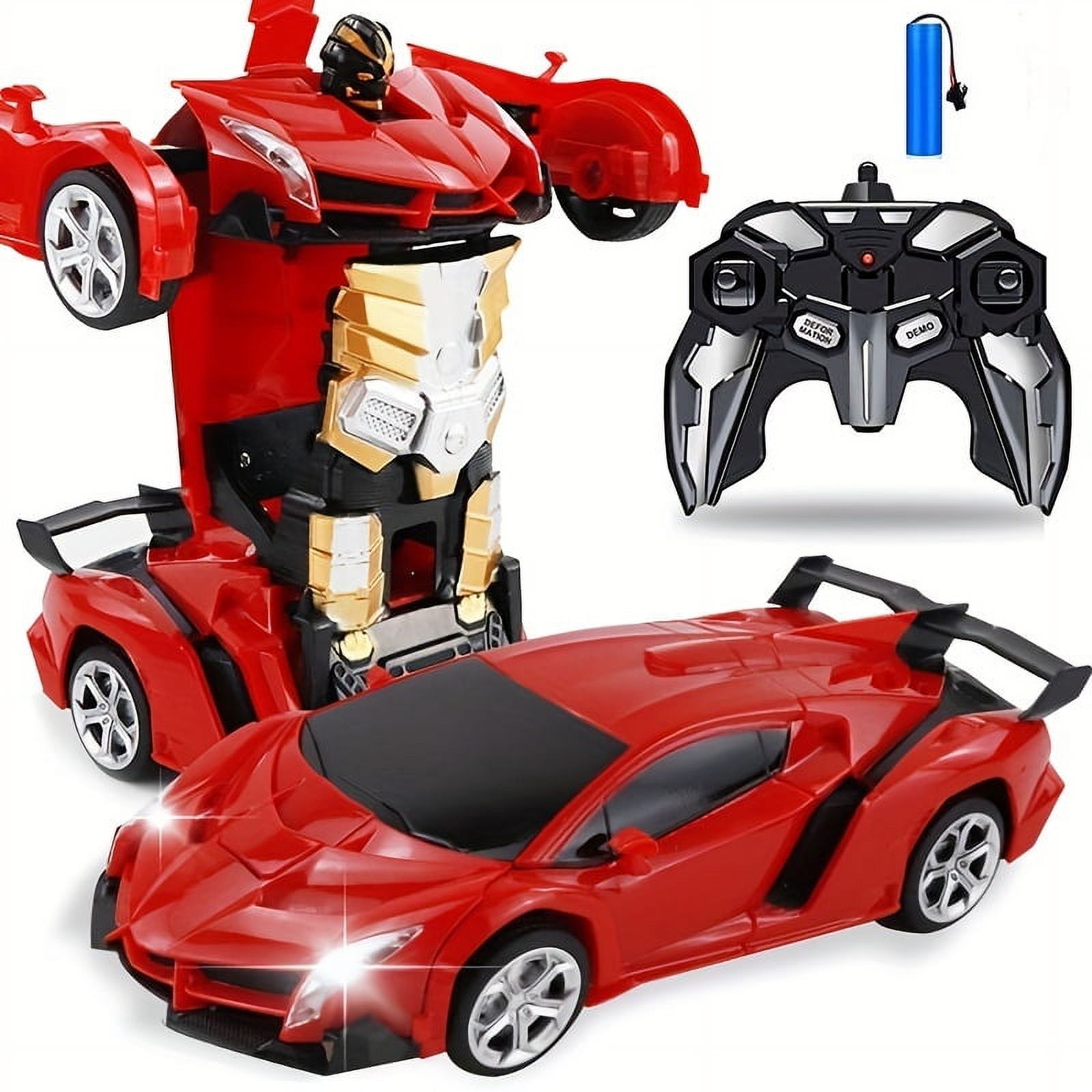 SUGARMOM Remote Control Transforming Car-robot Toy Electric Remote ...