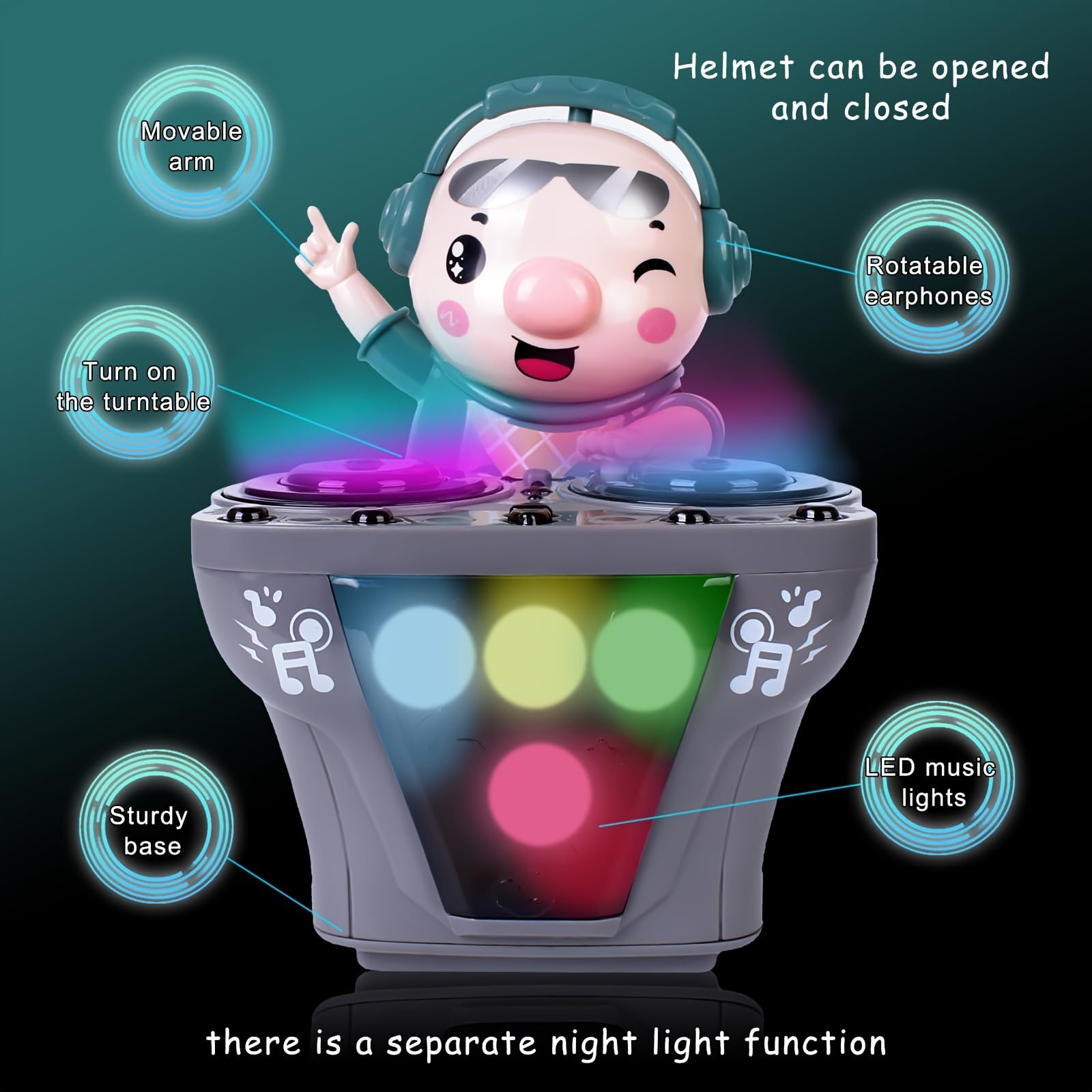 SUGARMOM Saucer Pig Explosion Electric Singing And Dancing Tide Pig ...