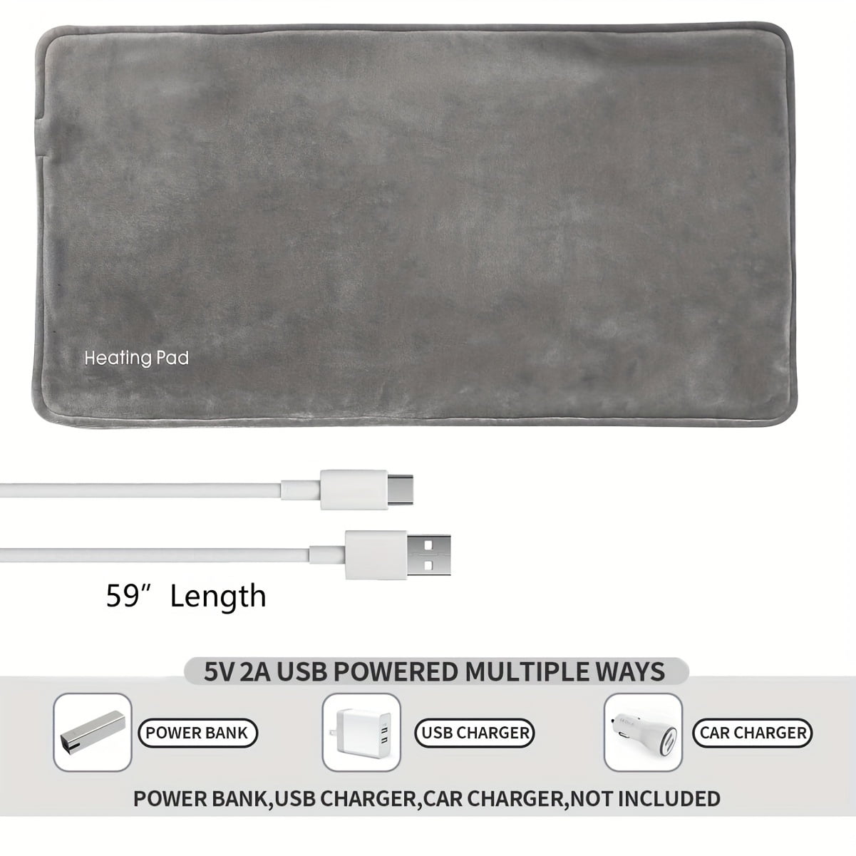 SUGARMOM USB-Powered Graphene Heating Pad - Portable Warmth for Neck ...