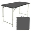 20" x 48" Adjustable Height PVC Top Table, Black - Walmart.com