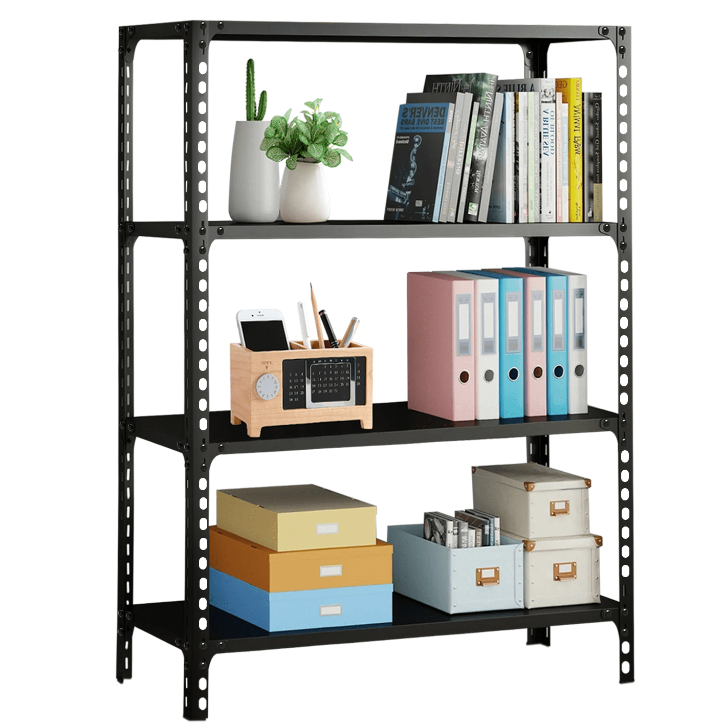 SUGIFT 4-Shelf Freestanding Shelves, Heavy Duty Organization Shelving ...