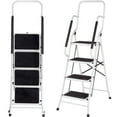 SUGIFT 4 Step Ladder Portable Folding Step Stool for Household and ...