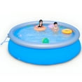 SUGIFT 8FT Inflatable Pool Full-Sized Family Lounge Pools Thicker ...