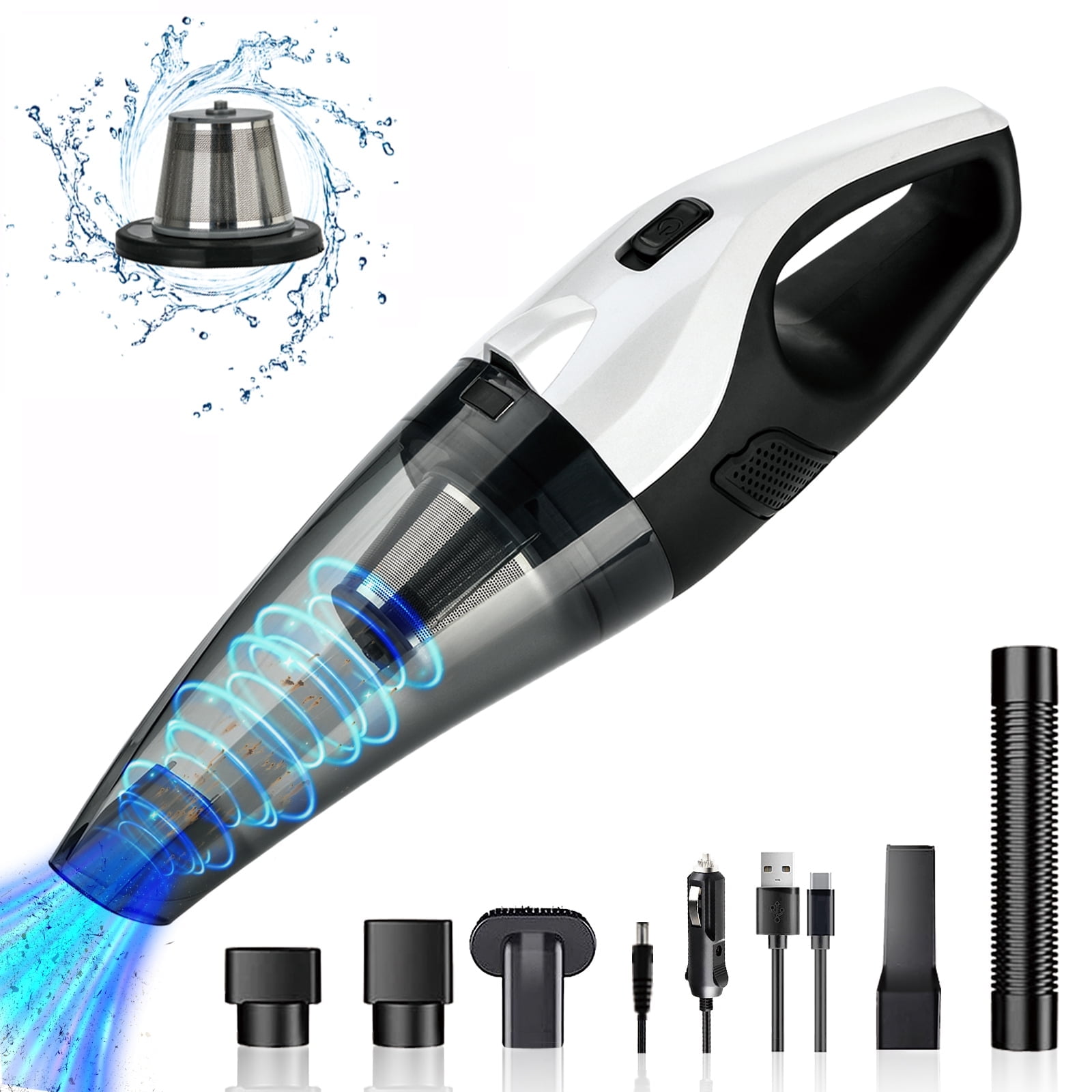 SUGIFT Cordless Handheld Vacuum Cleaner, 8KPA Suction Power ...