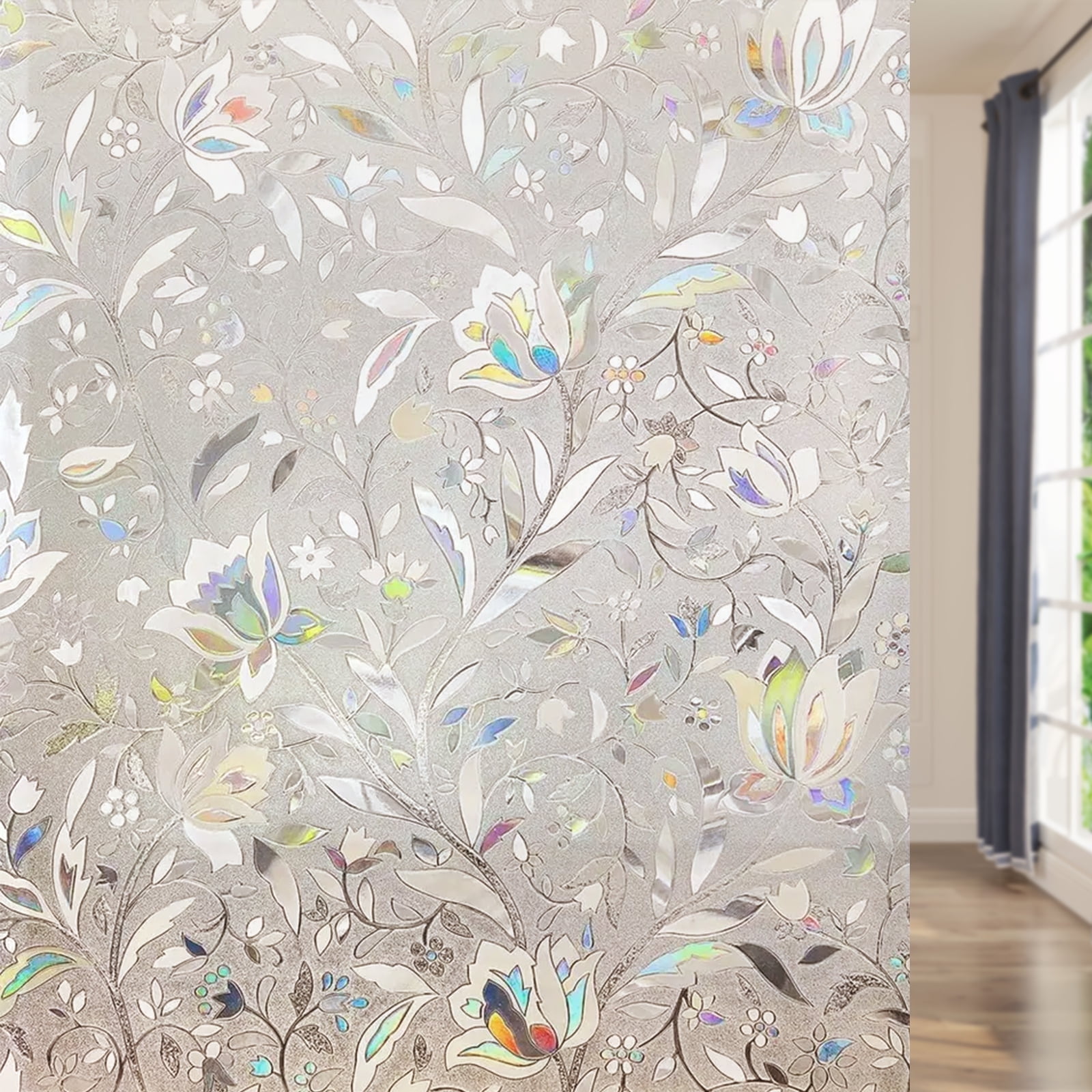 SUGIFT Frosted Peel Stick Window Film, Anti UV Window Sticker for Home ...