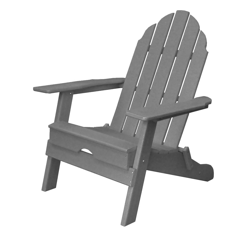 SUGIFT Outdoor or Indoor Wood Adirondack Chair with Hole for Umbrella ...