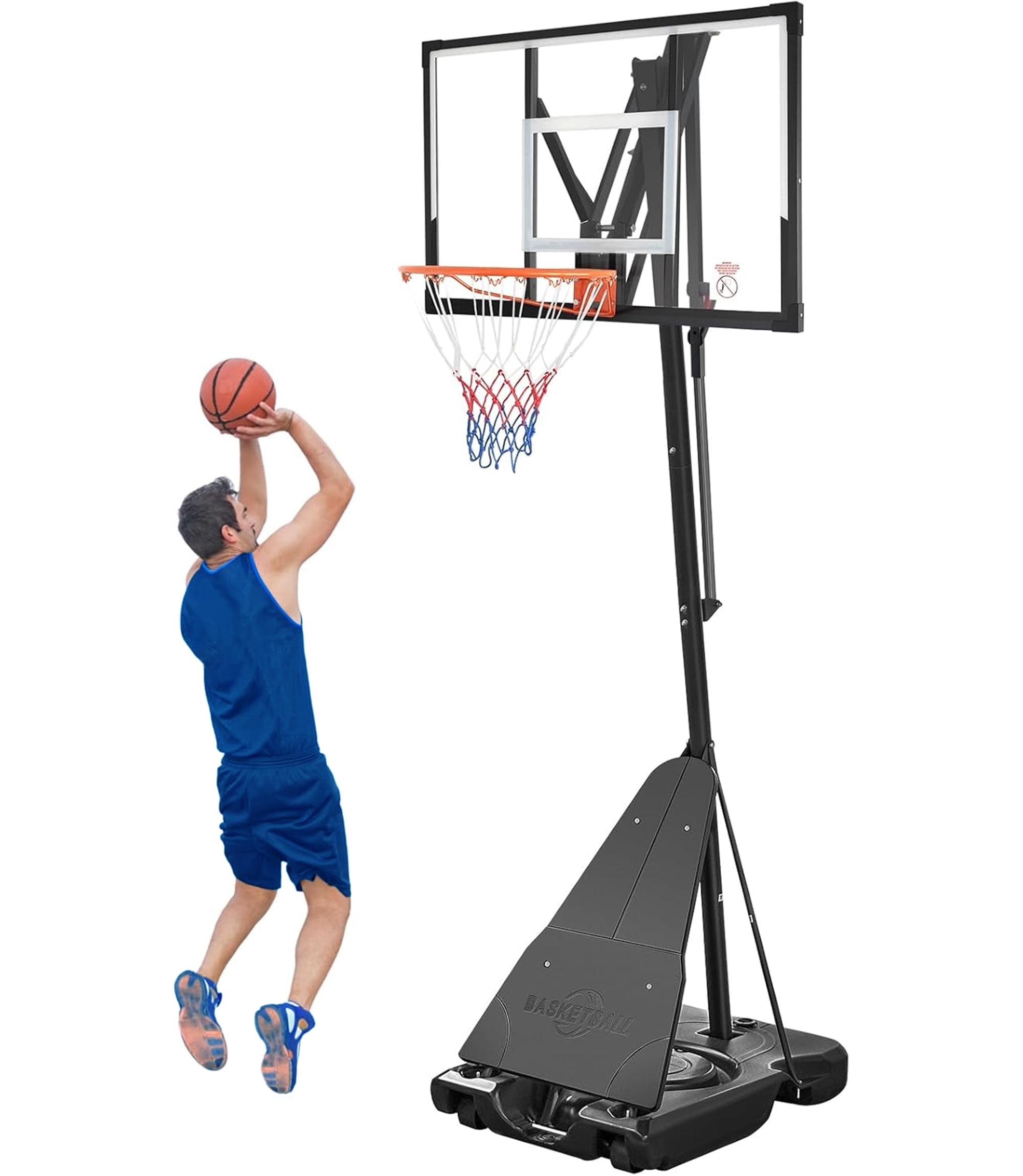 SUGIFT Portable Basketball Hoop, 4.8-10FT Adjustable Basketball Goal ...