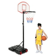 ZENY Portable Indoor Height Adjustable 4-7 FT Basketball Hoop with Rim ...