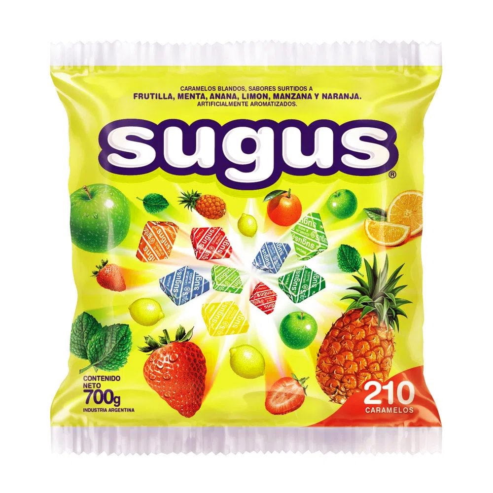 SUGUS Caramelos Blandos de Sabores Surtidos en Bolsa 700 gr. - Walmart.com