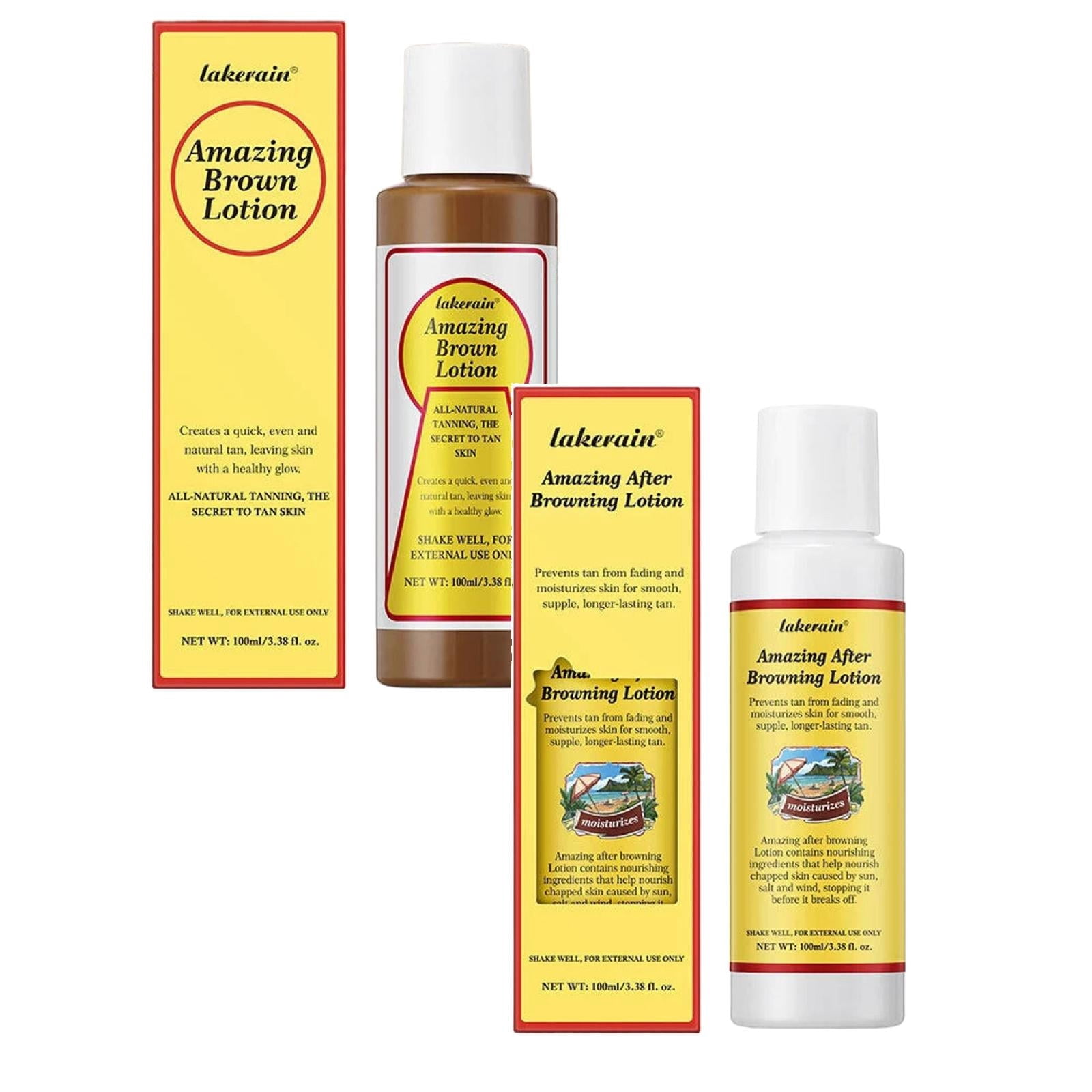 SUIMI Tanning Lotion Set, 3.38 Fl Oz Browning Lotion & 3.38 Fl Oz After ...