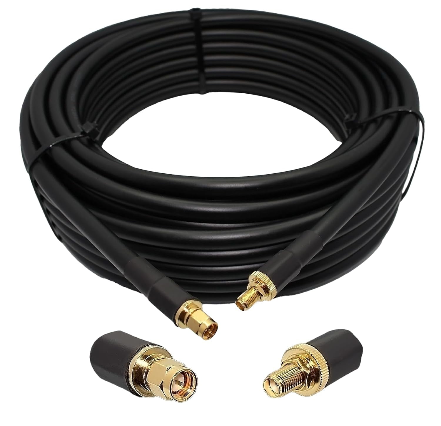SUIRONG 26ft Low-Loss SRF400 Coaxial Extension Cable (50 Ohm) SMA Male ...