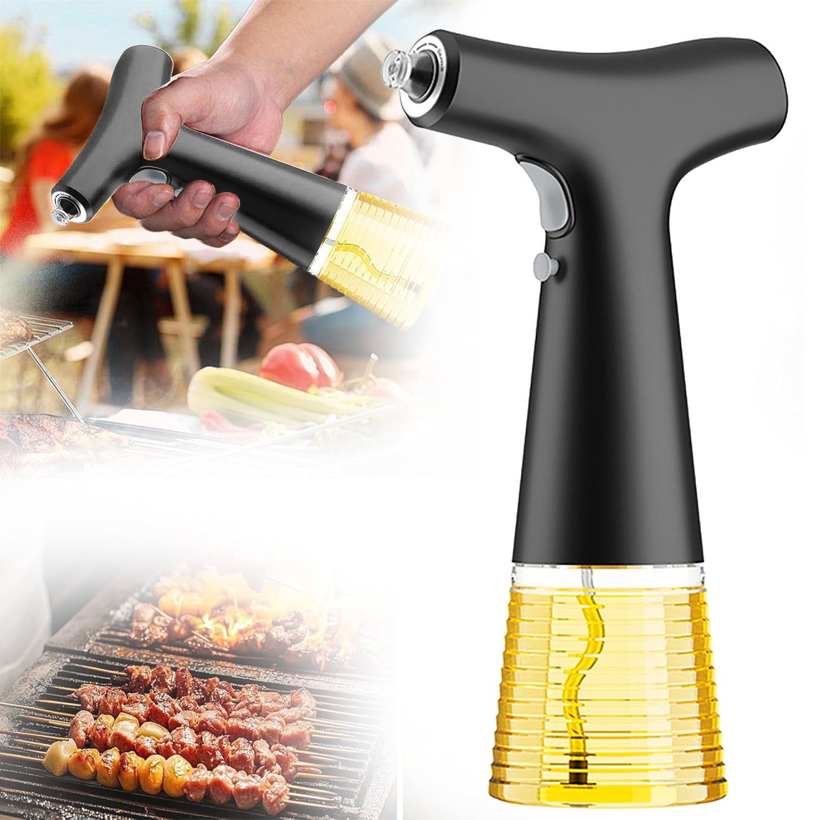 SUJITO Cooking Oil Spray Olive Oil Spray Bottle Rechargeable Olive Oil ...