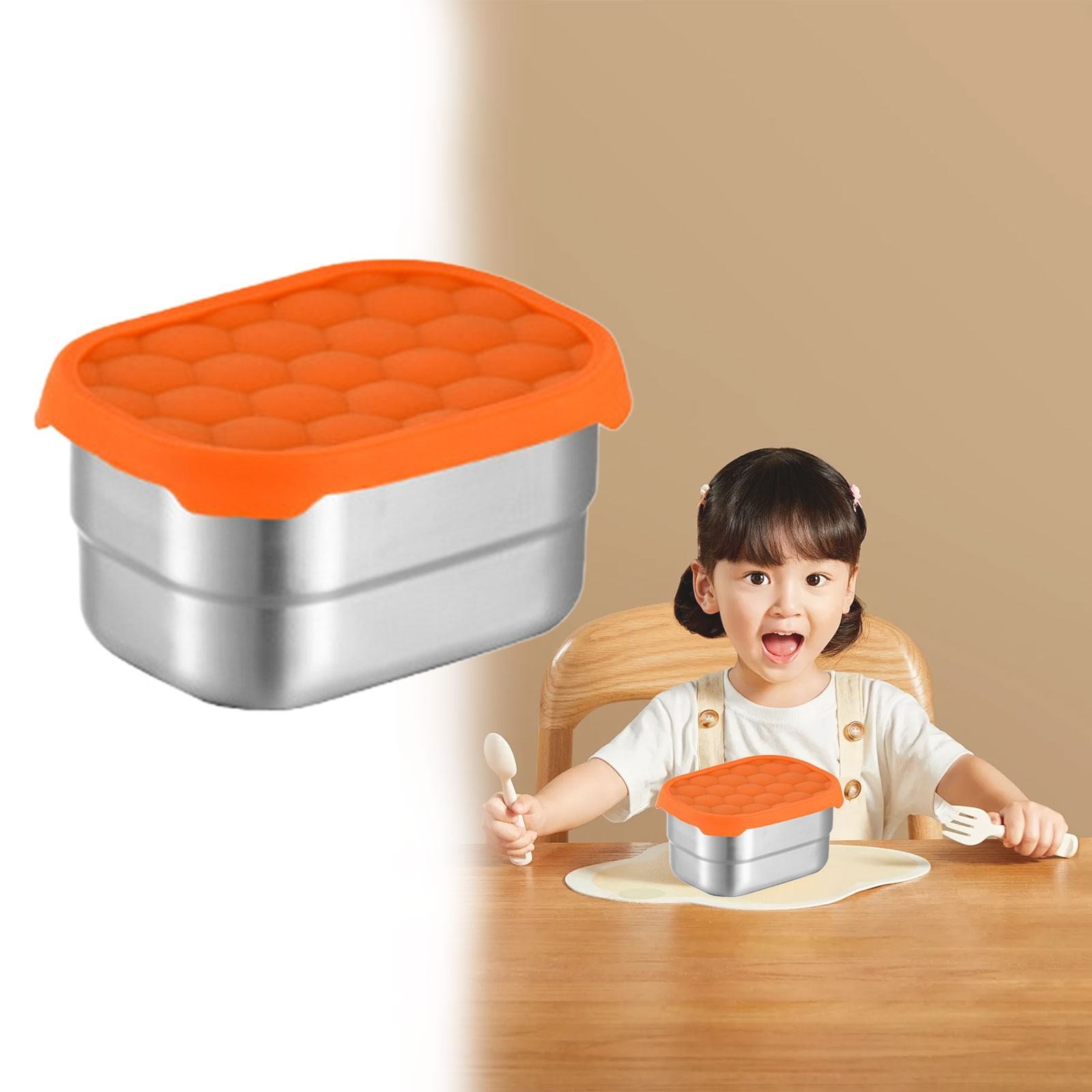 SUJITO Lunch Box Poop Box Stainless Snack Box With Silicone Lid Lid ...