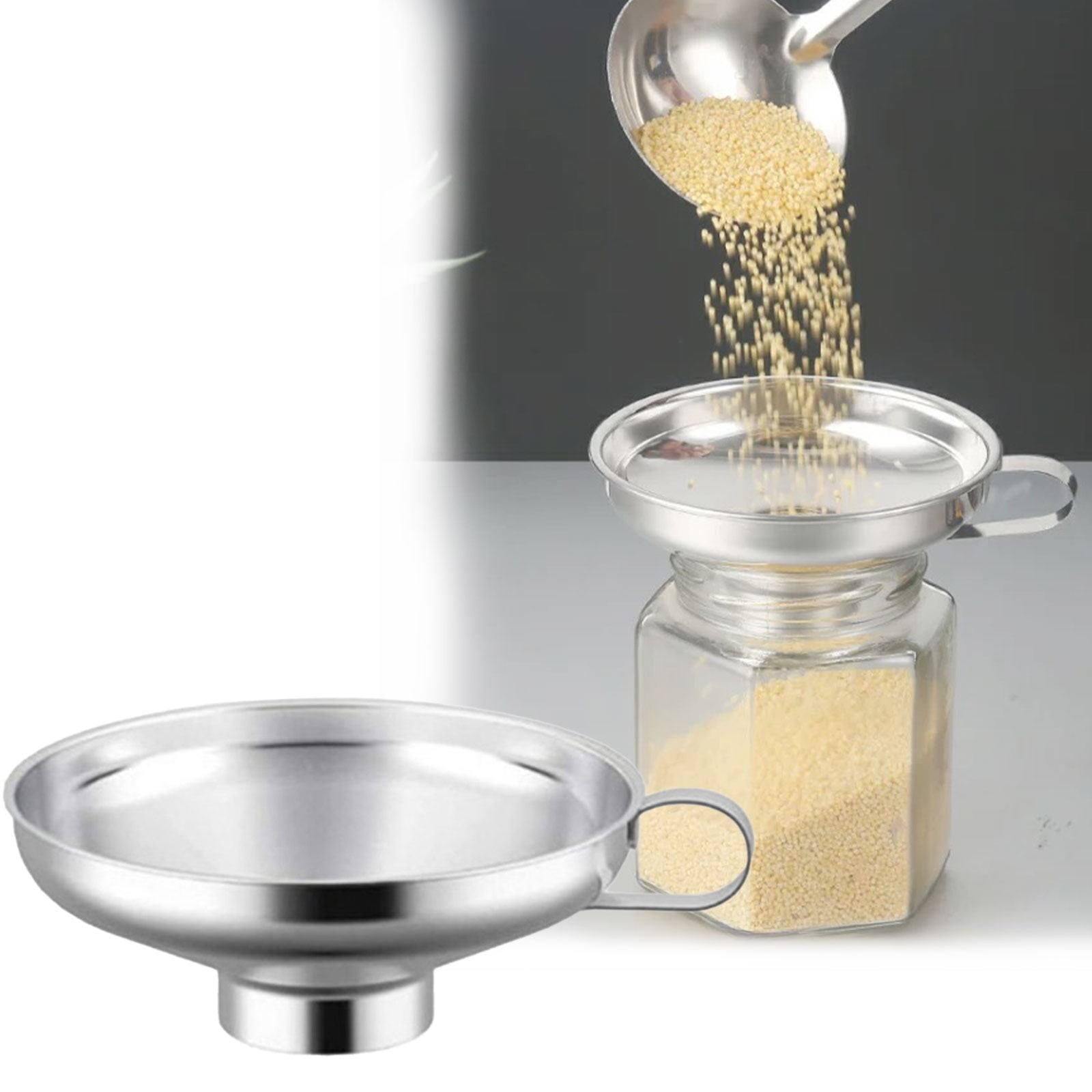SUJITO Stainless Canning Funnel Lightweight Wide Mouth Jar Funnel With ...