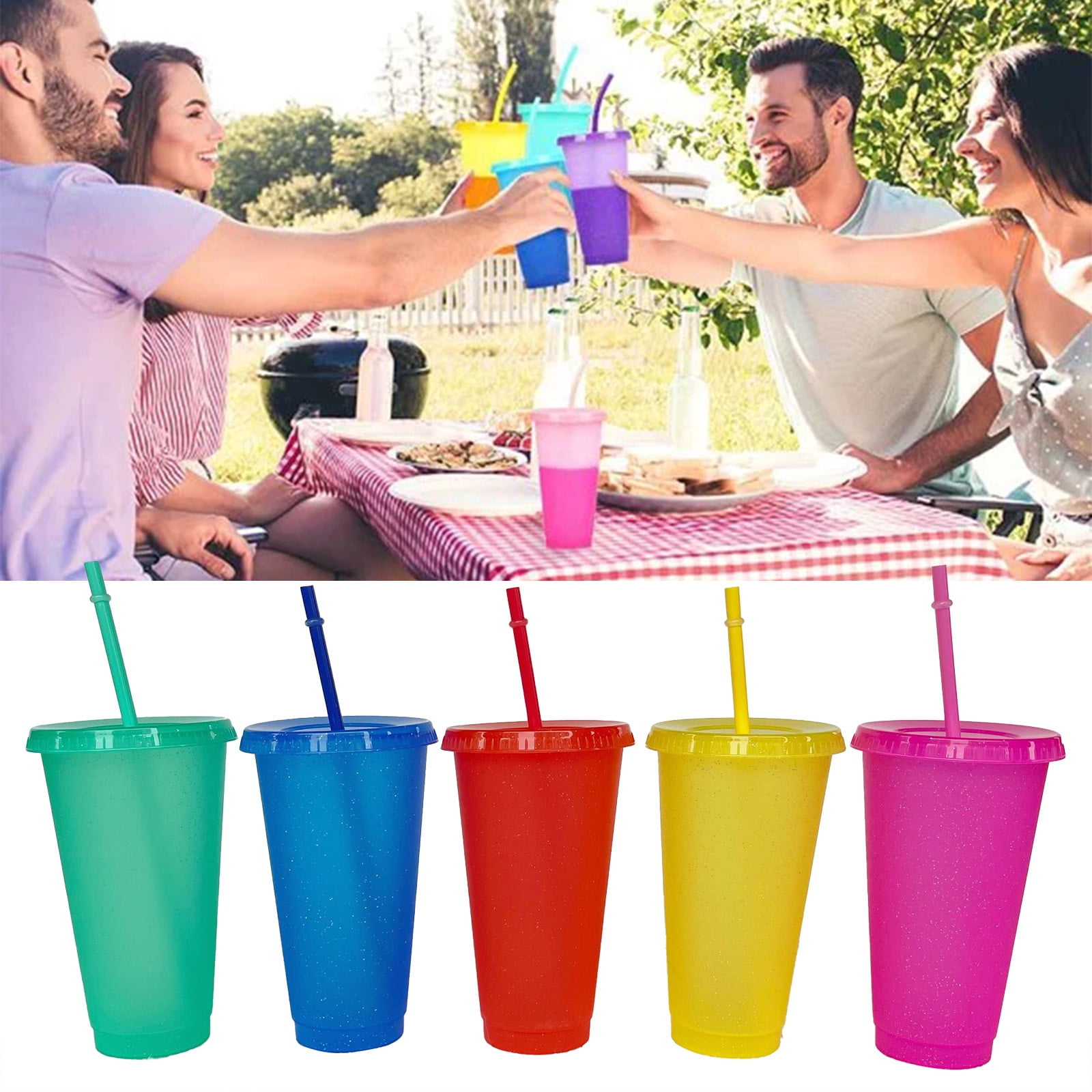 SUJITO Temperature Sensing Shining Star Cup Large Capacity Pp Plastic ...