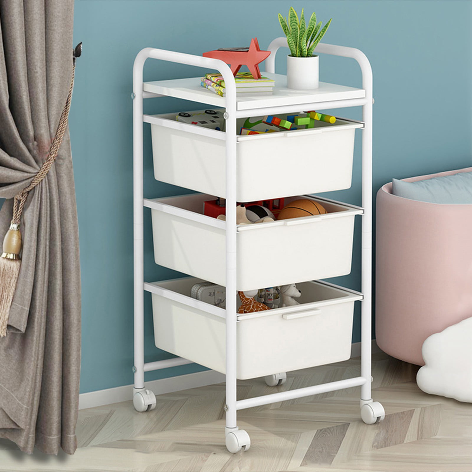 SUJITO Toy Storage Rack Baby Storage Shelf Kindergarten Home Living ...