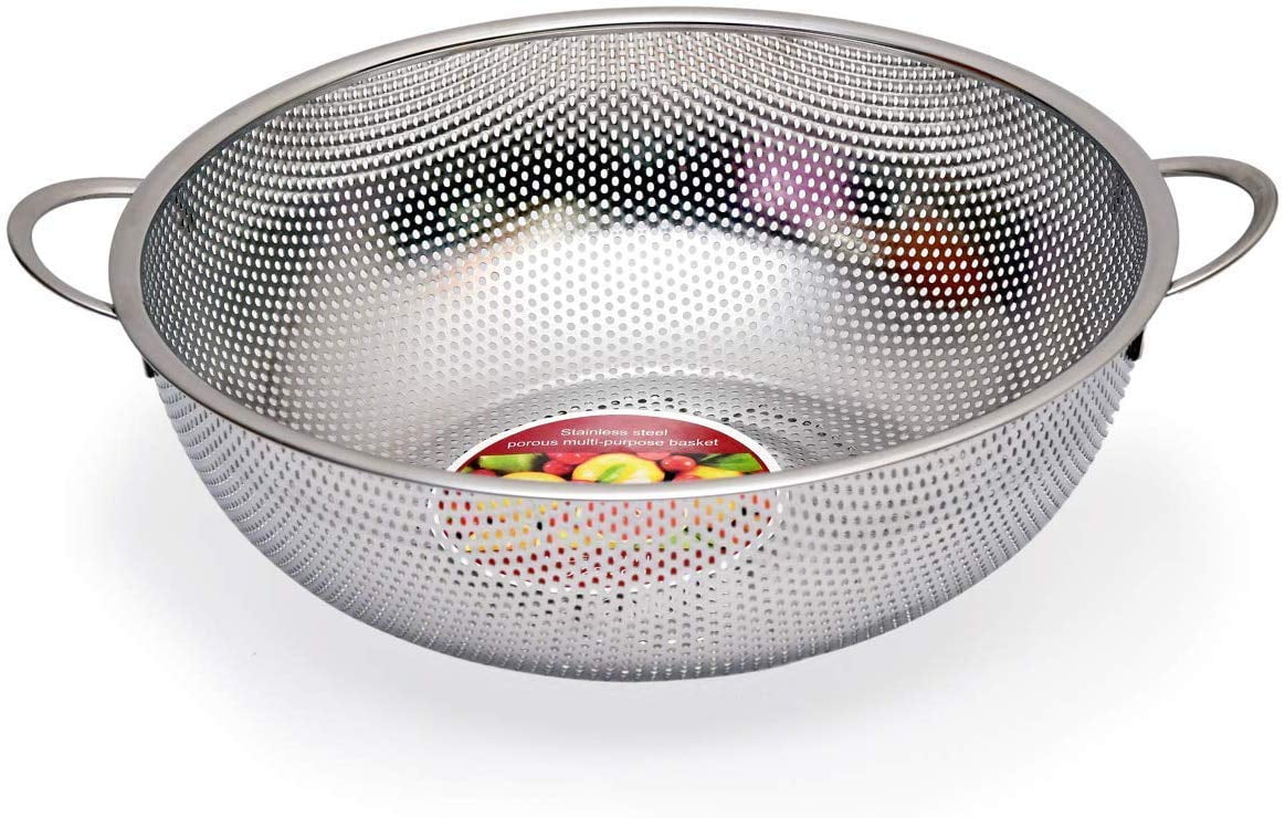 SUKHRUP Stainless Steel Strainer MicroPerforated Strainer Strain Pasta ...