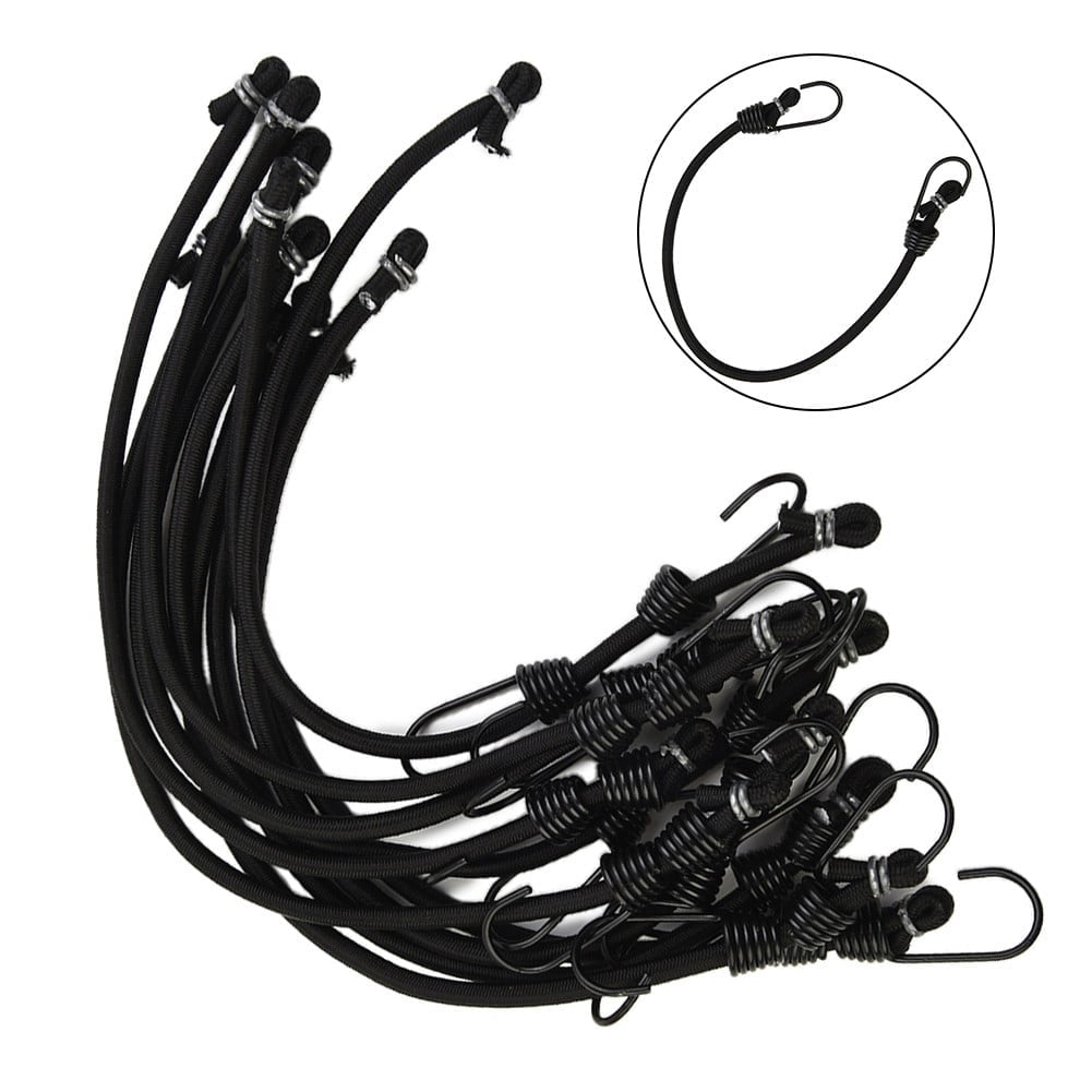 SUKIY Heavy Duty Outdoor Bungee Cords with Hooks, Elastic Bungee Straps ...
