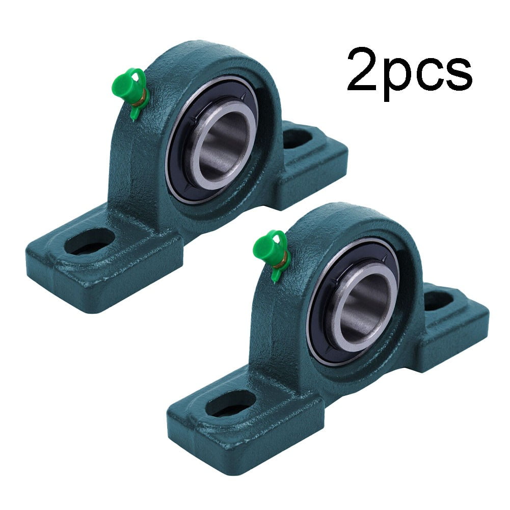 SUKIY Ucp205-16 Solid Base Pillow Block Bearing 1" Bore Self Aligning 2 Bolt Tool(2PCS ...