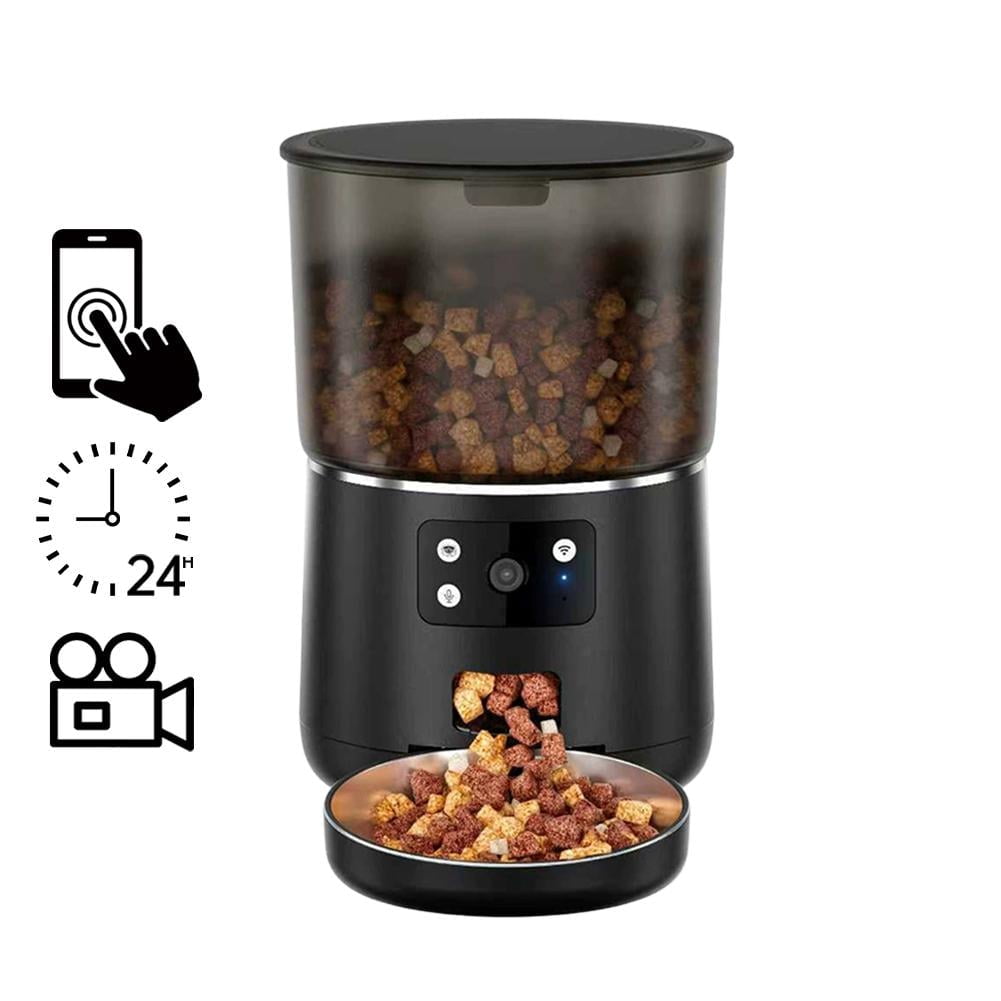 SUKVPSI Pet Feeder with Camera, Scheduled Automatic Pet Feeding Machine ...