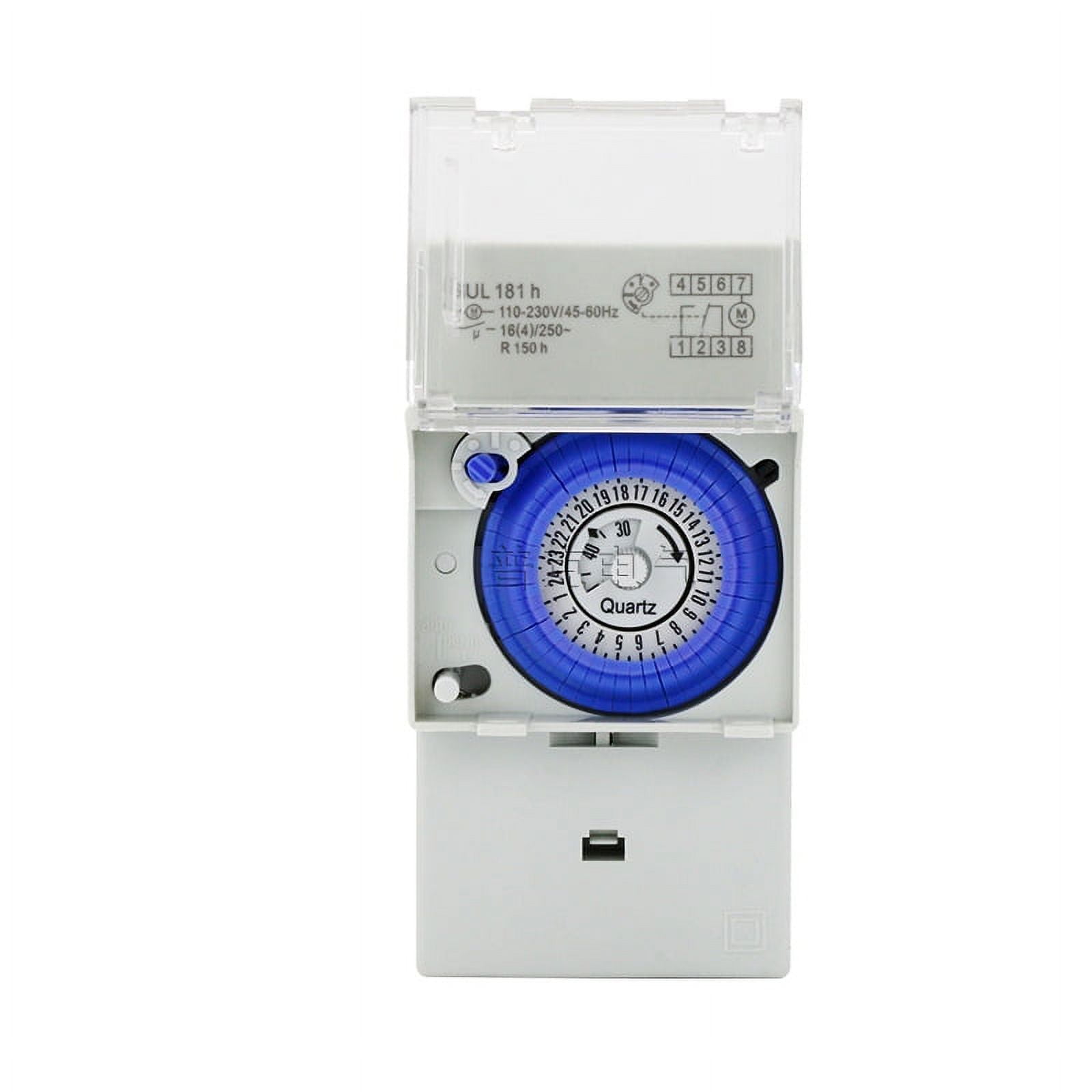 SUL181H Mechanical Timer Switch 220V 16A Quartz Motor Drive DIN Rail ...