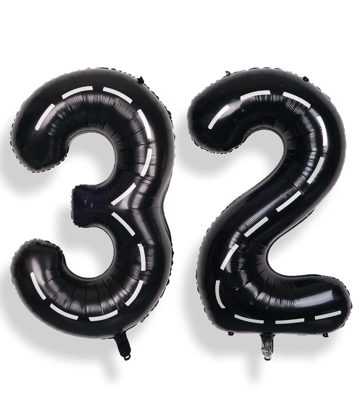 SULALABOO 40Inch Black 32 Balloon Numbers Large Helium Digital 32nd ...