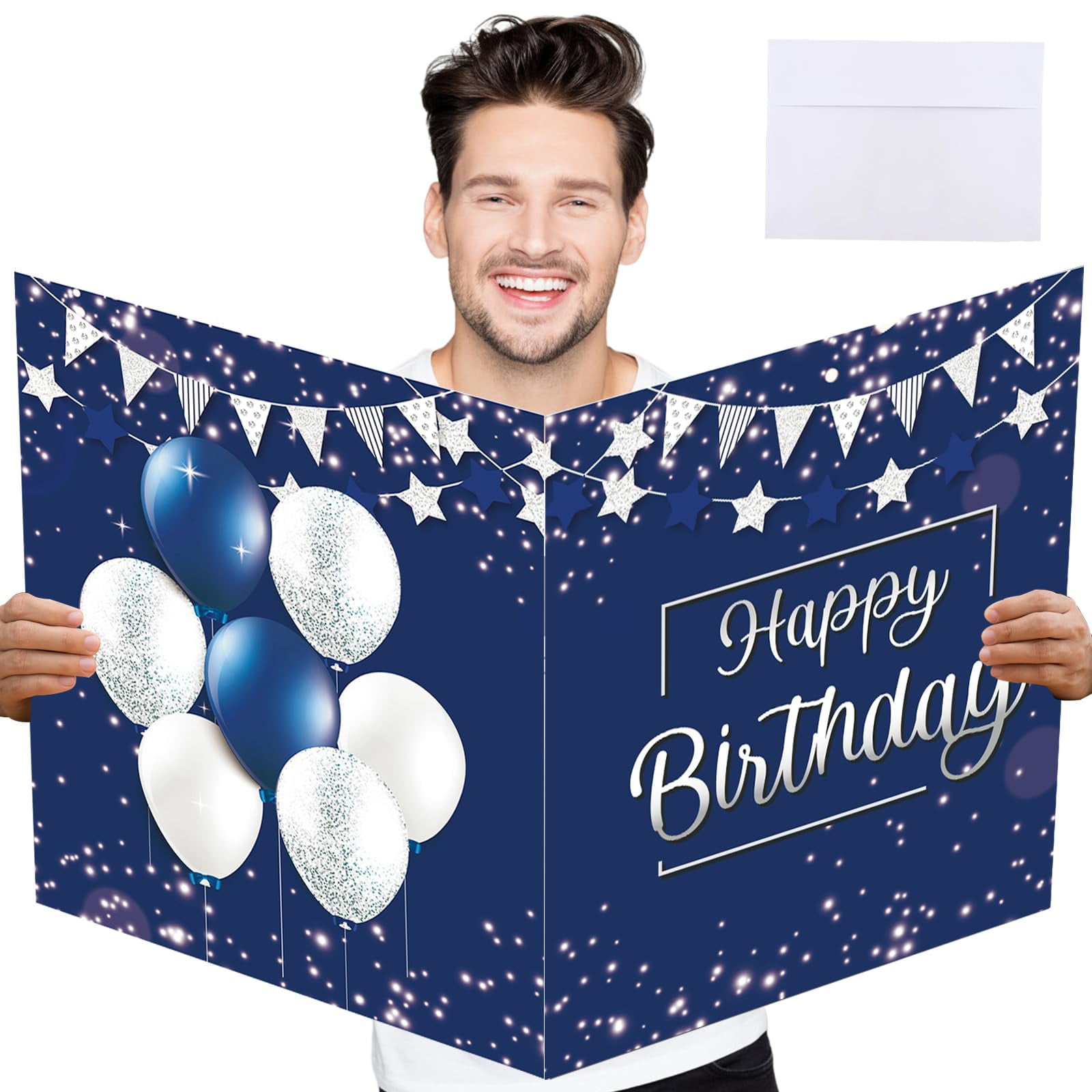 SULICRE Jumbo Birthday Card with Envelope, SMR22 x 14 Inch Extra Large ...