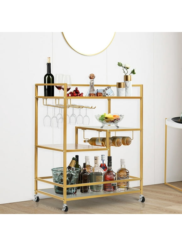 Gold Bar Carts in Bar Carts - Walmart.com