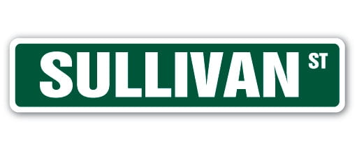 SULLIVAN Street Sign Childrens Name Room Sign | Indoor/Outdoor | 30 ...