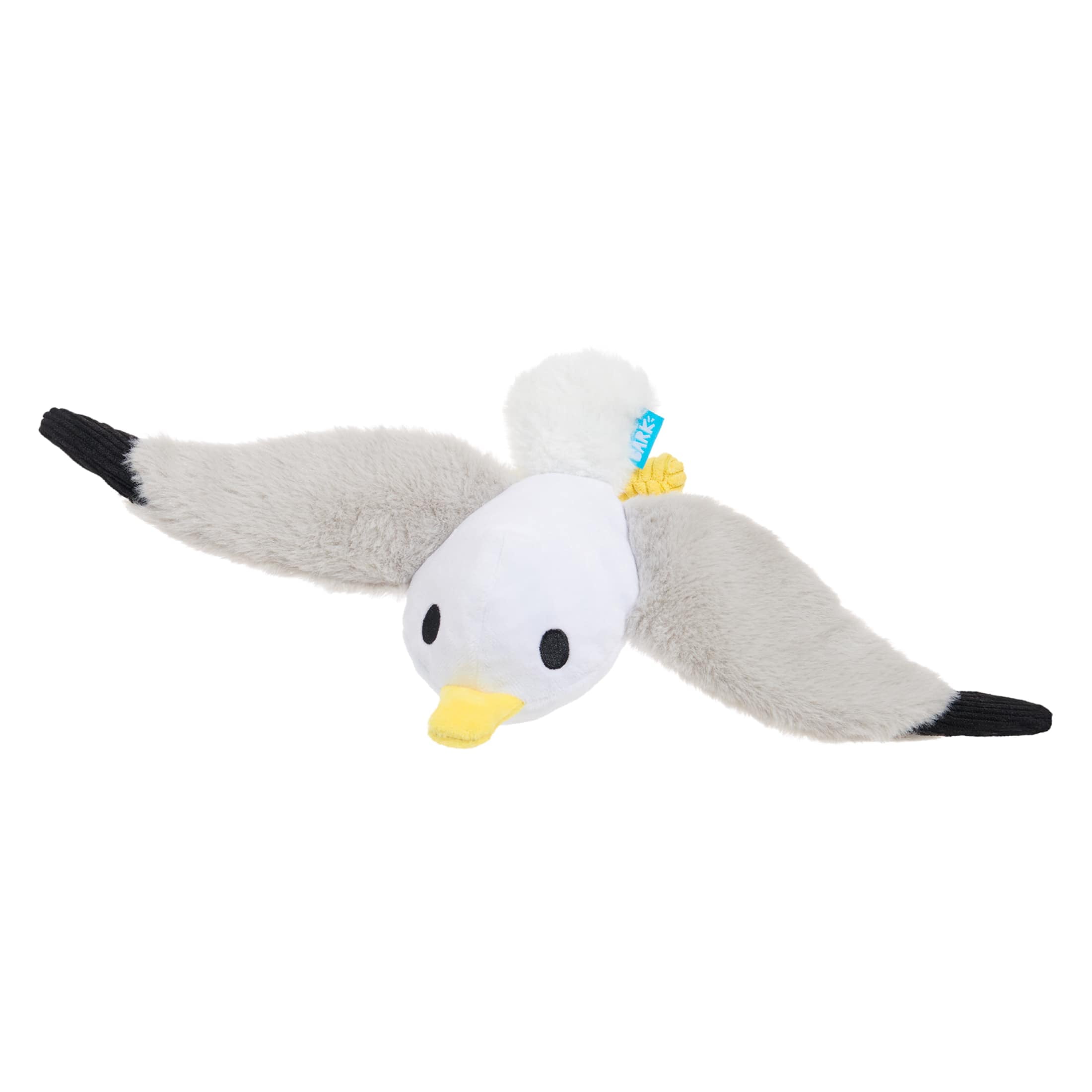 BARK Sully the Gully White Gray Yellow Seagull Bird Plush Dog Toy All ...