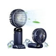 SULVGO Foldable Handheld USB Fan, 5-Speed 5-Blade Quiet Rechargeable ...