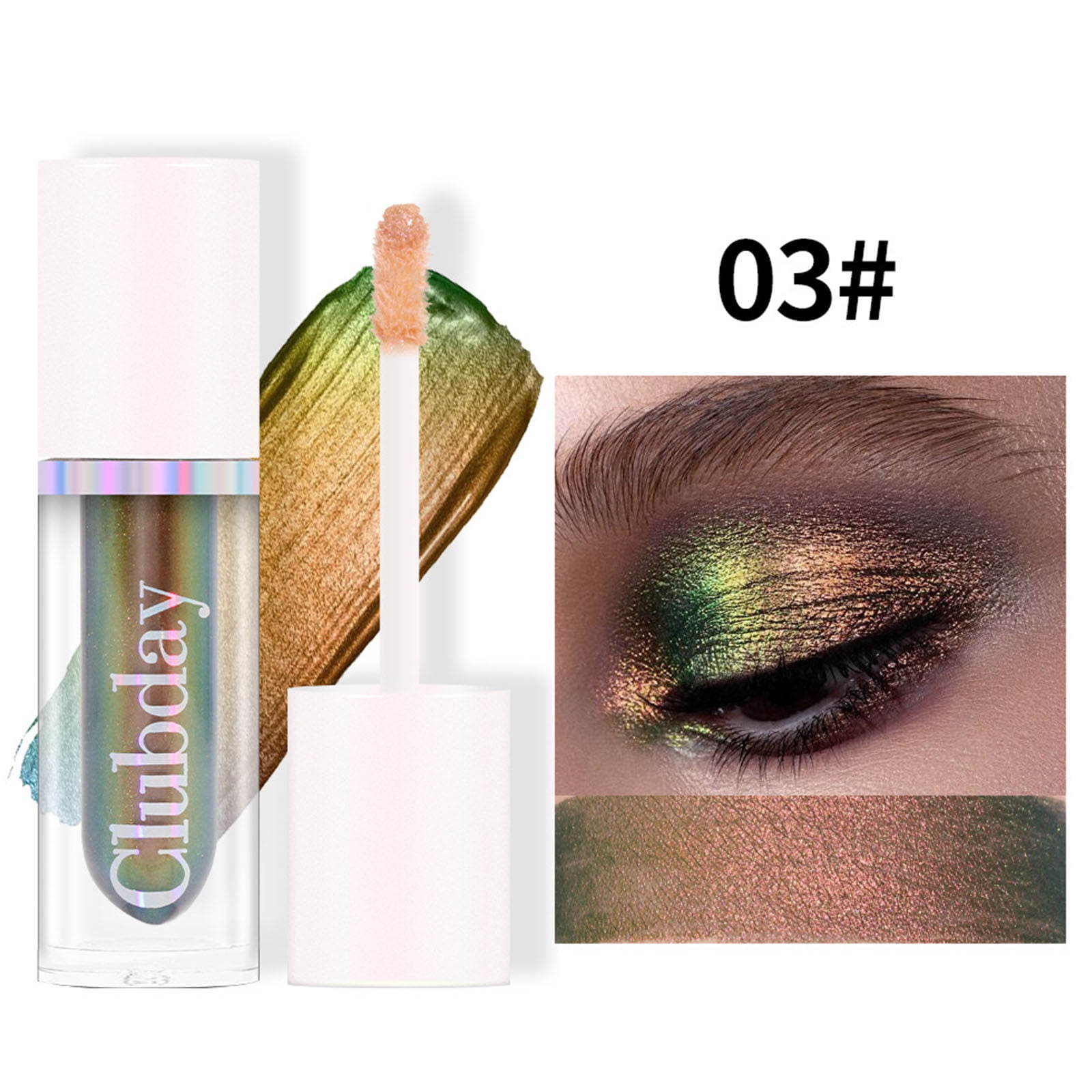 SUMDUINO Liquid Glitter Eyeshadow 6 Colors Chameleons Eyeshadow Color Shifting Multichrome Eye ...