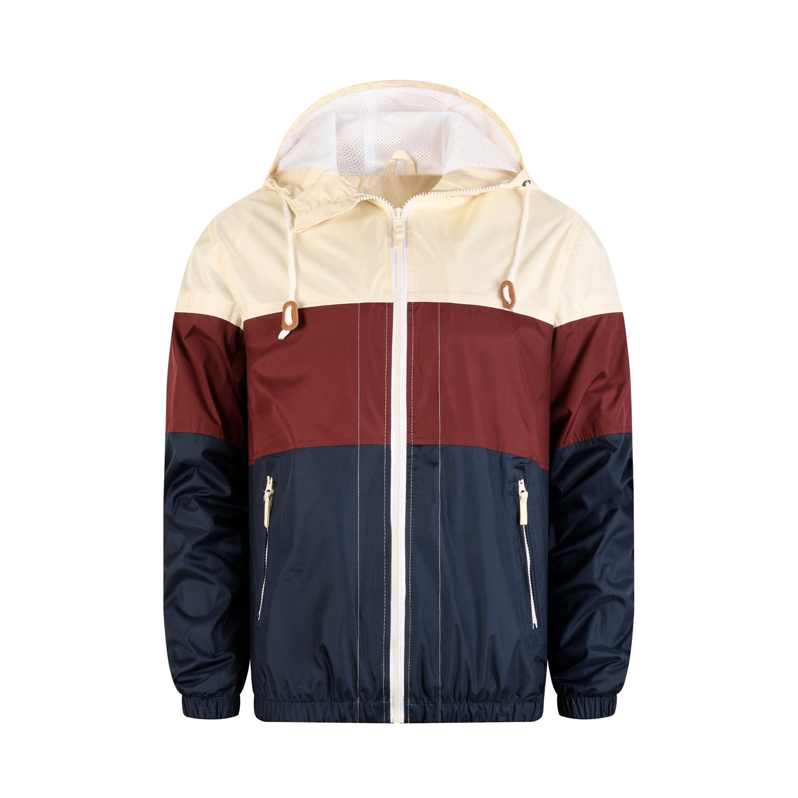 SUMDUINO Mens Windbreakers Clearance Men's Color Matching Thin Fall ...