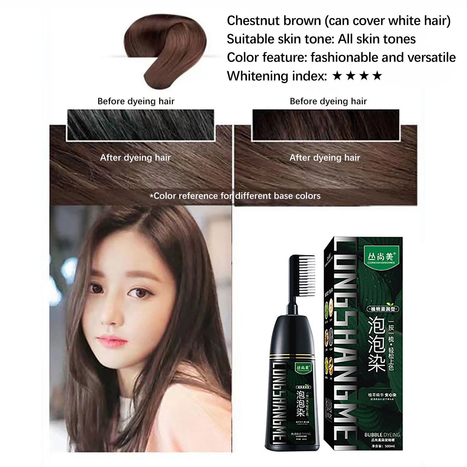 SUMDUINO Plant Bubble Hair Tint , Hair Color For Gray Hair Coverage ...