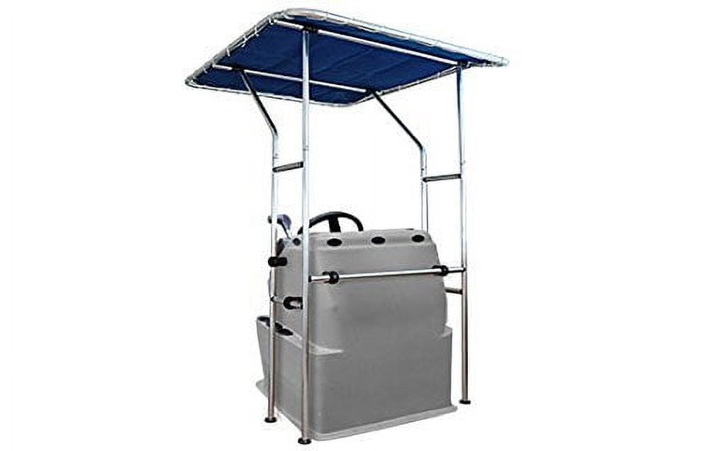 SUMMERSET T-Top Center Console Bimini Shade Frame and Canvas - UV Rated ...