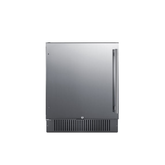 27" wide built-in undercounter all-refrigerator with stainless steel ...