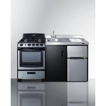 All-in-one combination kitchenette with refrigerator-freezer, sink ...