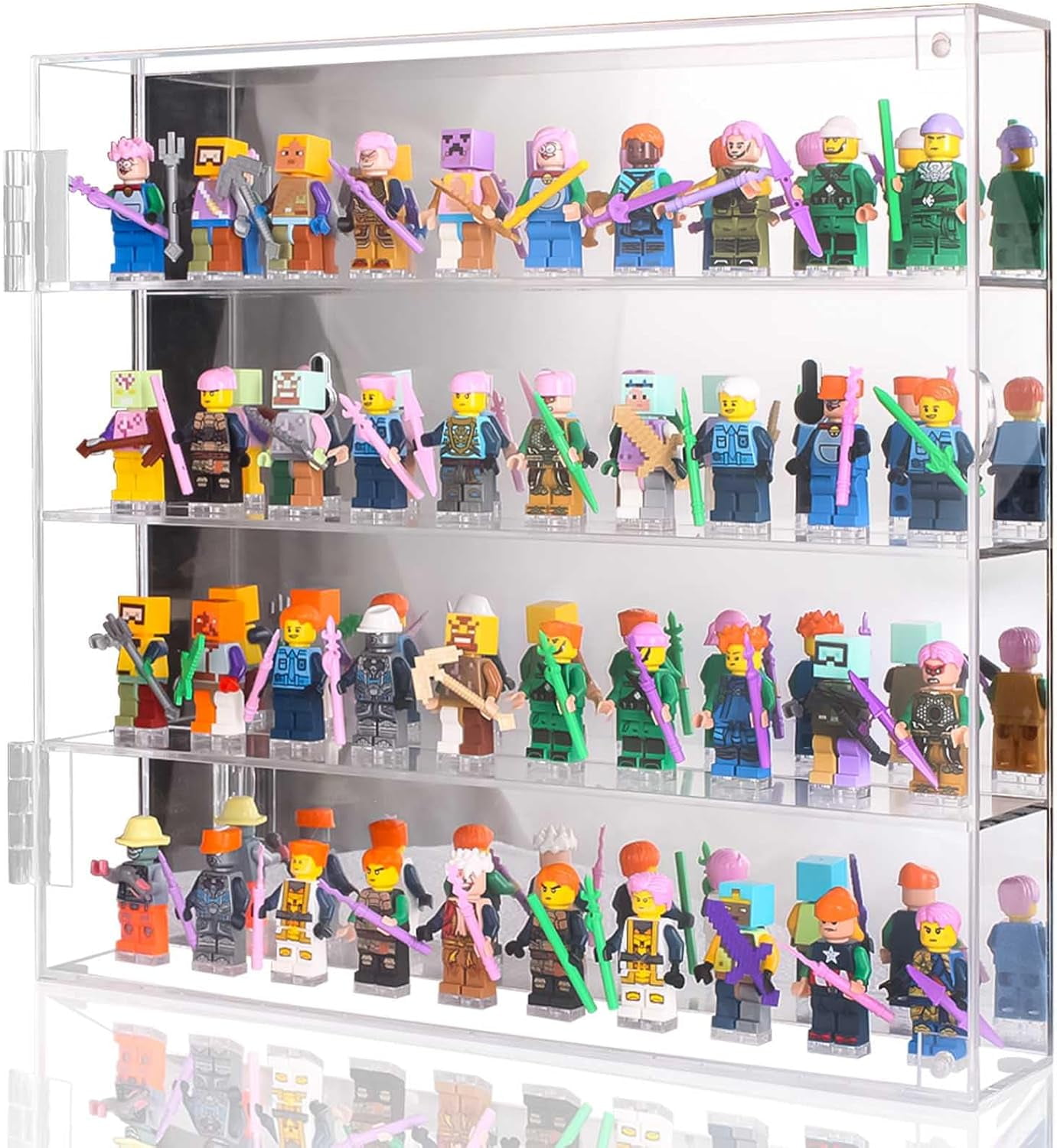 SUMMIT Acrylic Minifigure Display Case, Clear Display Cases for ...