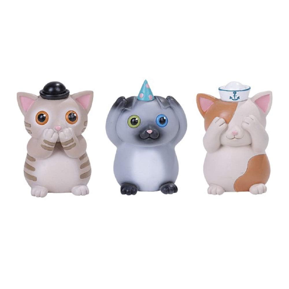SUMMIT COLLECTION Mischievous Hear, See, and Speak No Evil Cats ...