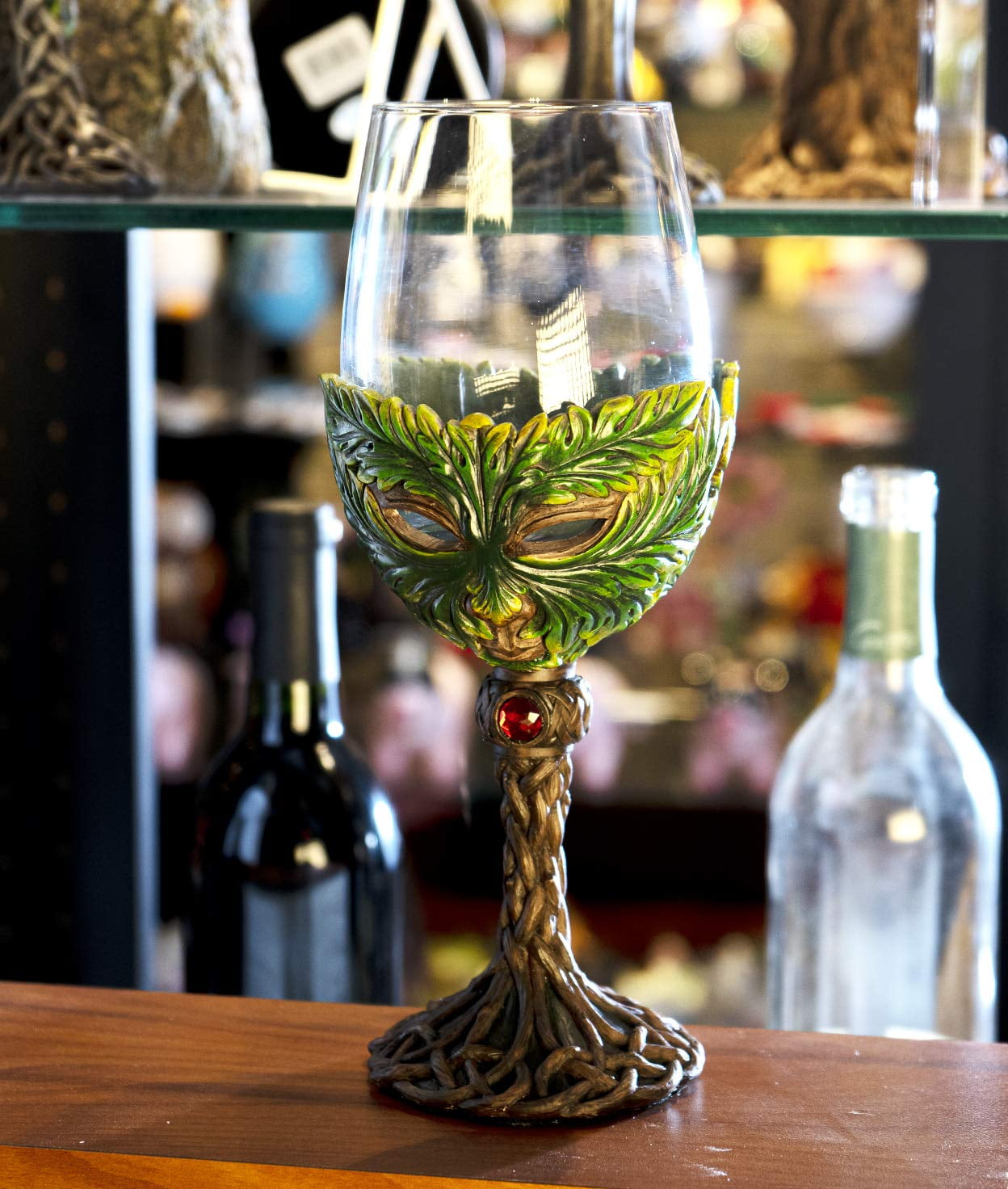 SUMMIT COLLECTION Mythical Forest Spirit Greenman Deity 16 fl oz Wine ...