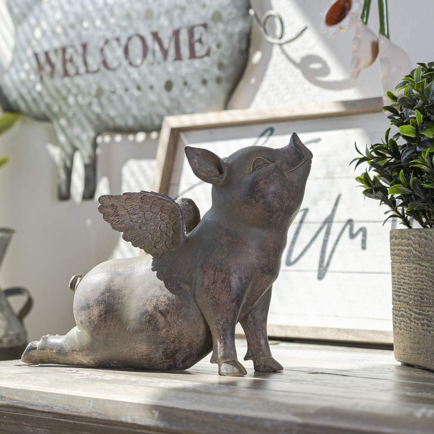Pig decor for kitchen store