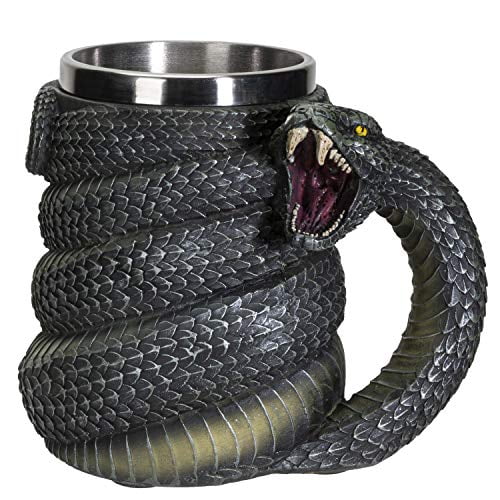 SUMMIT COLLECTION Serpent Snake Coffee Mug Cup 16 fl oz Green Anaconda ...