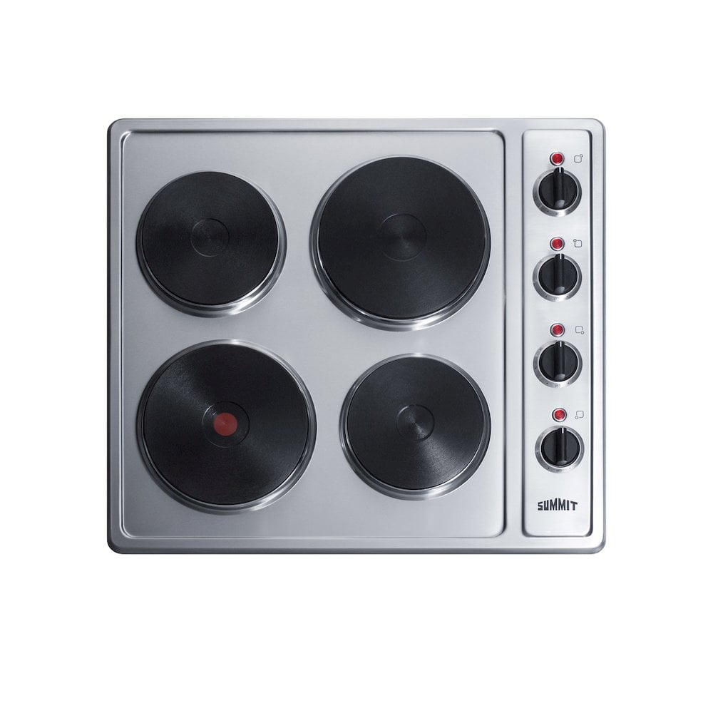 24" Wide 230V 4-Burner Solid Disk Cooktop - Walmart.com