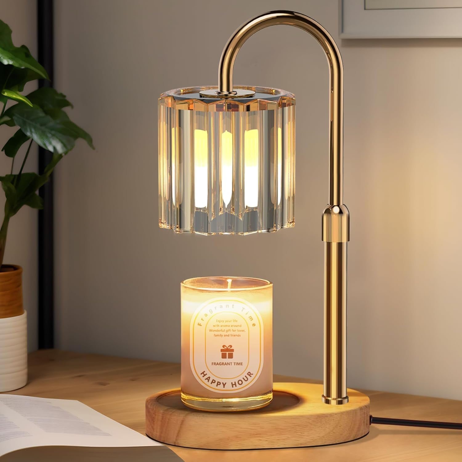 SUMMIT - Candle Warmer Lamp, with Timer Dimmer Adjustable Height ...