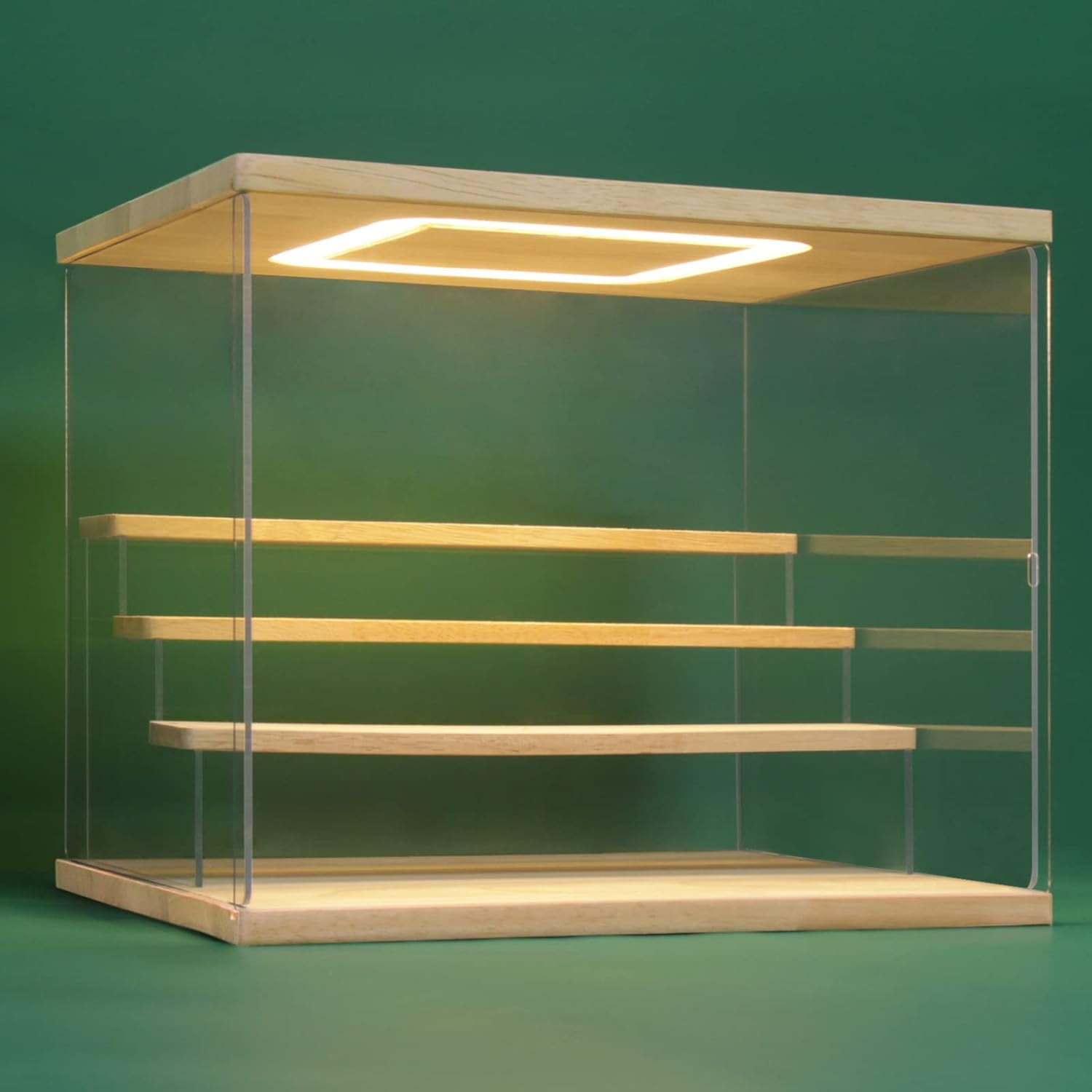 SUMMIT Clear Acrylic Display Case Stand with LED Light 2/3/4/5/6 Tier ...