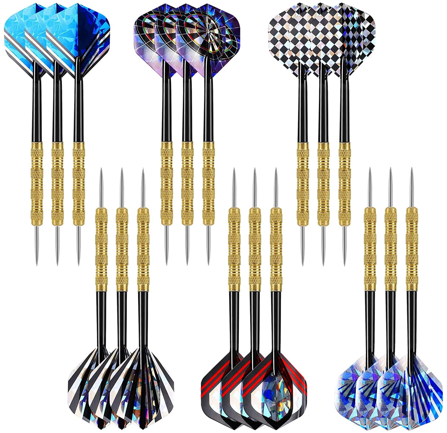 SUMMIT Metal Tip Darts, Steel Tip Darts, Professional Metal Darts ...