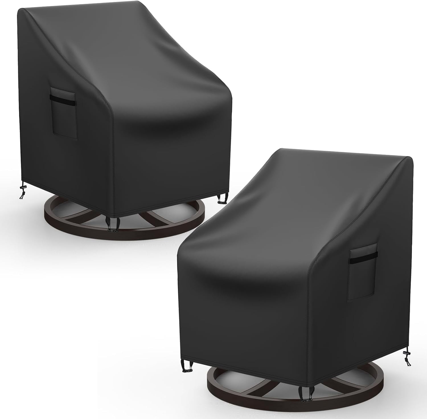 SUMMIT-Outdoor Swivel Lounge Chair Cover Waterproof, 2 Pack Heavy Duty ...