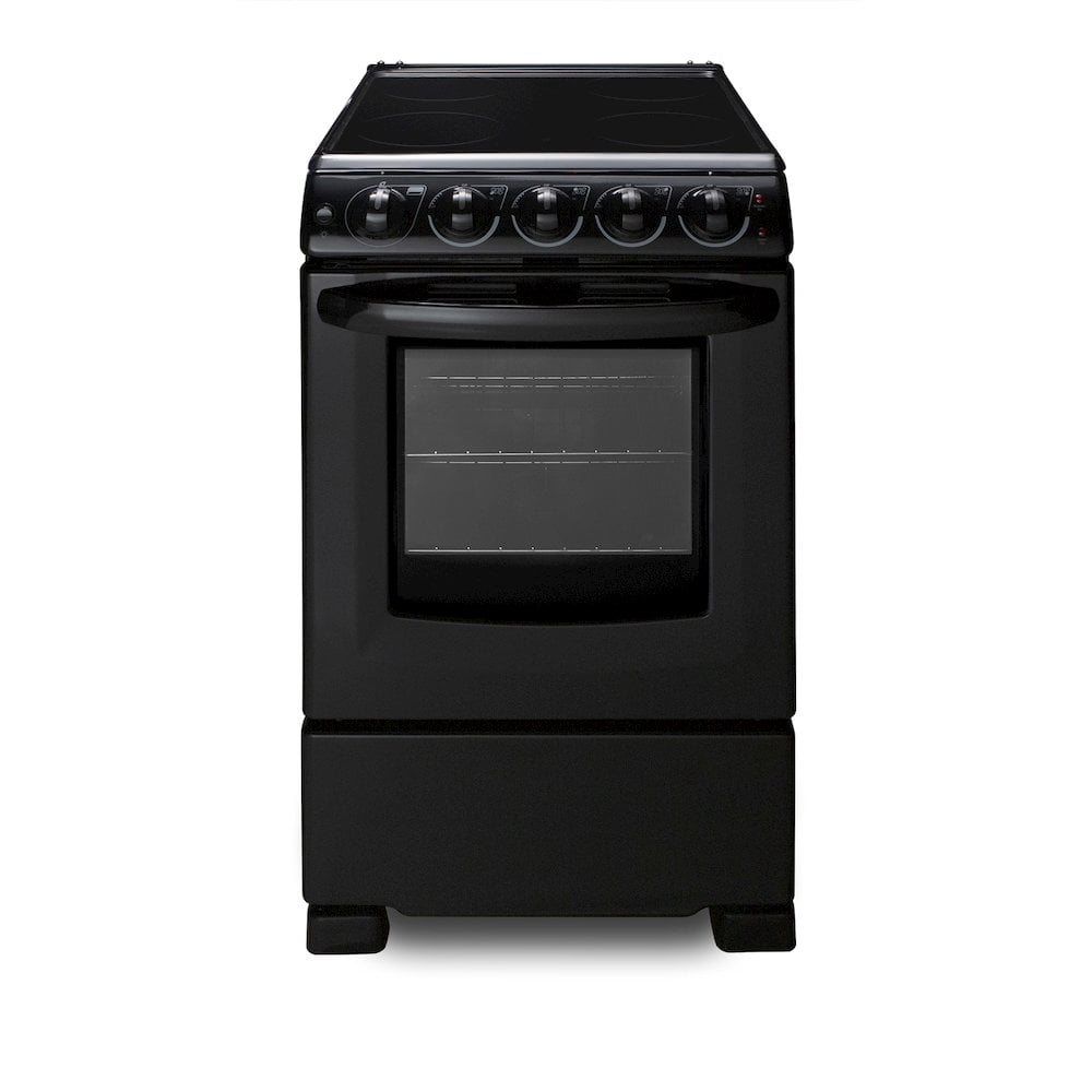 "Summit White Pearl 20"" Wide Single Free Standing Electric Smooth-Top ...