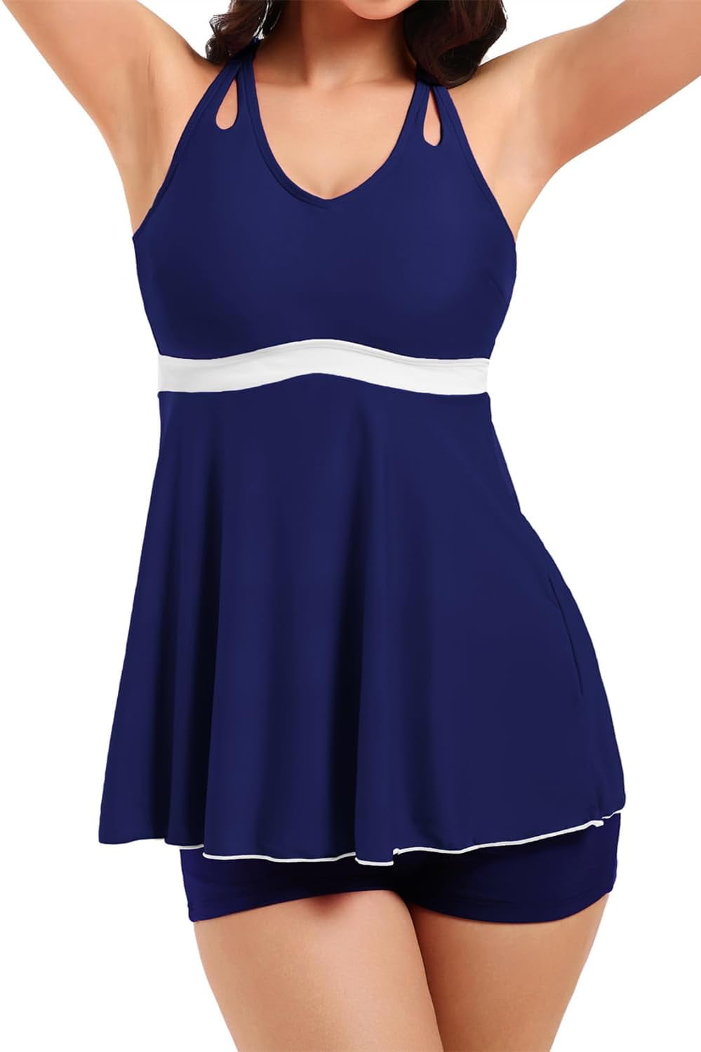 SUMMIT Two Piece Tankini Swimsuits for Women 2025 Cutout Color Block ...