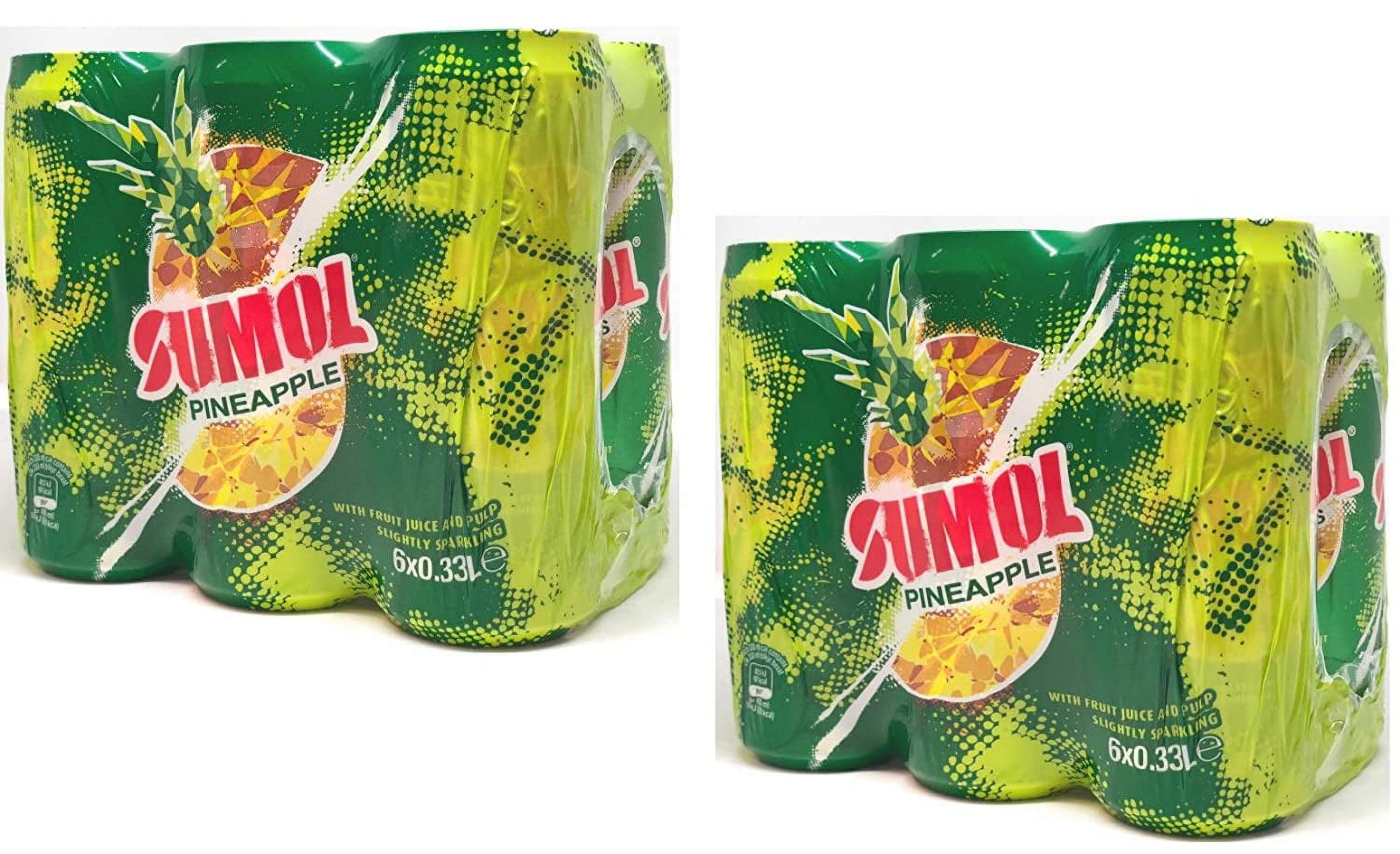 SUMOL Pineaple Can Soda 12 Pack / Pineapple Soft Drink Can 12 Pack ...